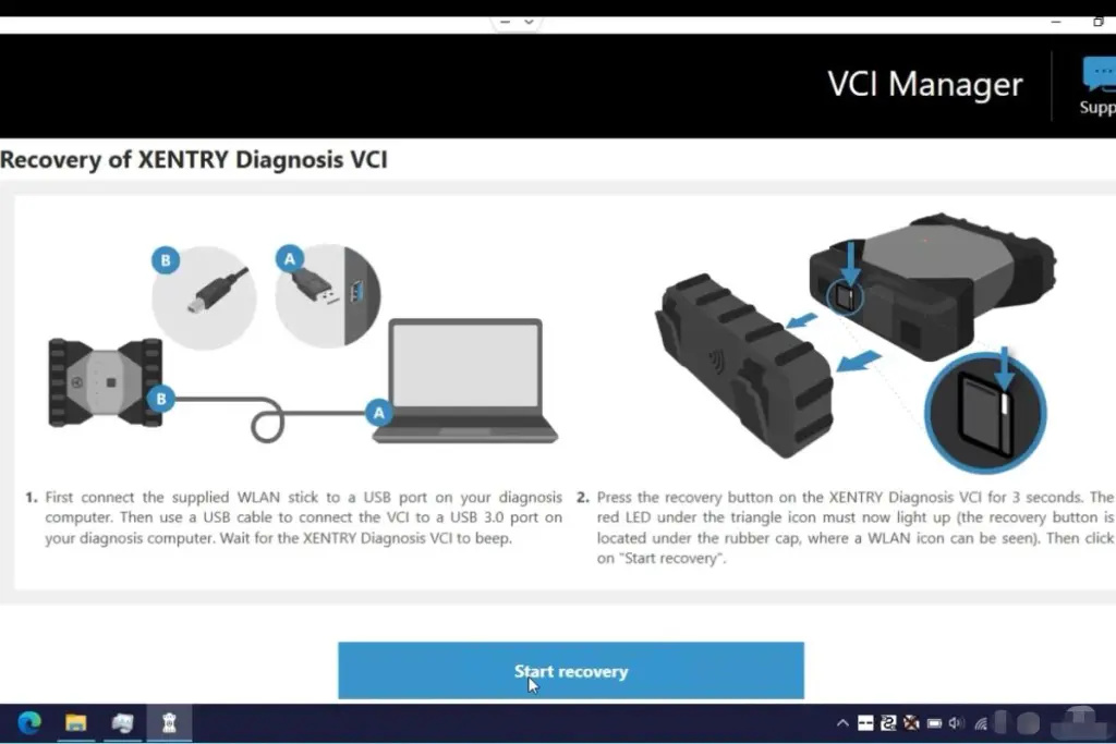 MB Star: Mercedes Benz Xentry Diagnosis VCI C6, Restore Firmware？